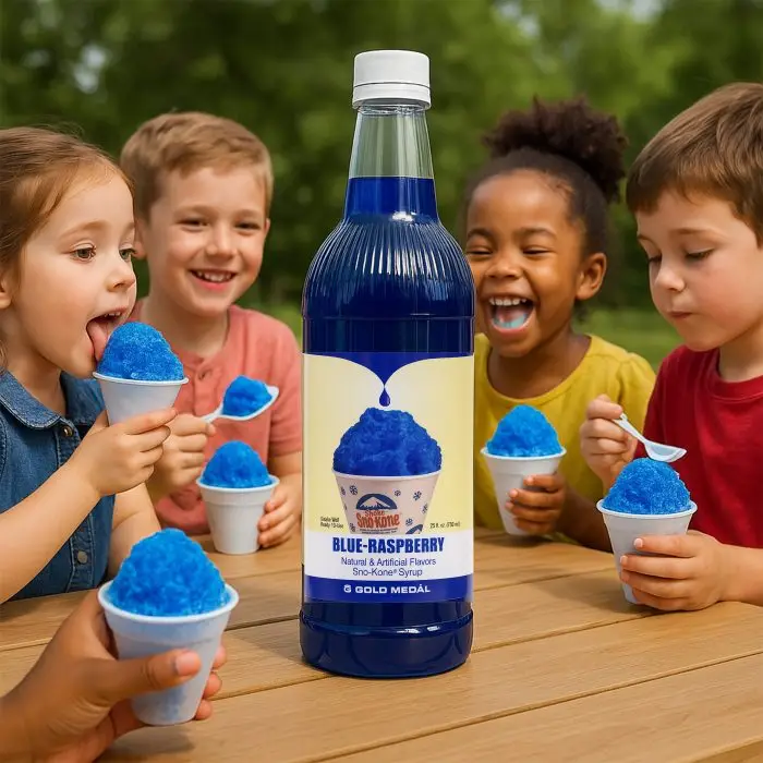 25oz Gold Medal Snow Cone Syrup (Blue Raspberry) - Perfect Stix