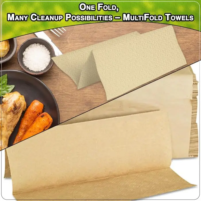 MultiFold Brown Paper Towels. Case pack of 4000 count - Perfect Stix