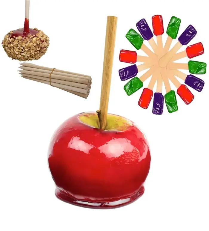 Perfect Stix Halloween Candy Apple Making Kit with 100 Wooden Sticks ...