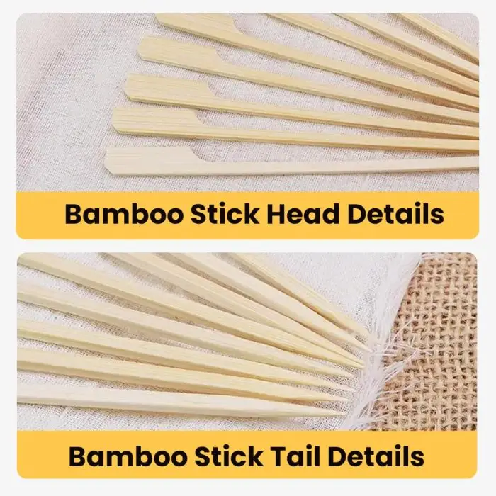 Perfect Stix 7" Bamboo Paddle Pick Skewers (Pack of 1000) - Perfect Stix